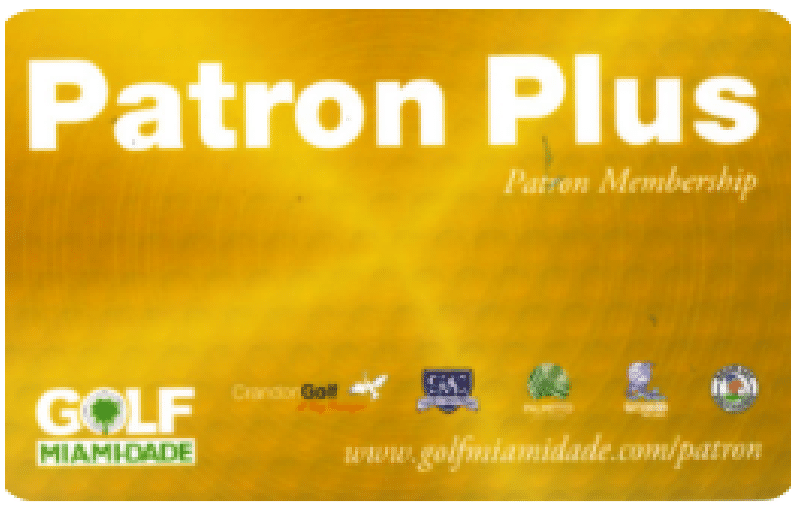 Patron Card Information - Miami-Dade County Golf